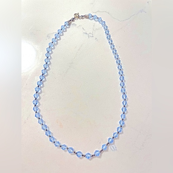 Jewelry | Vintage Light Blue Bead Necklace | Poshmark